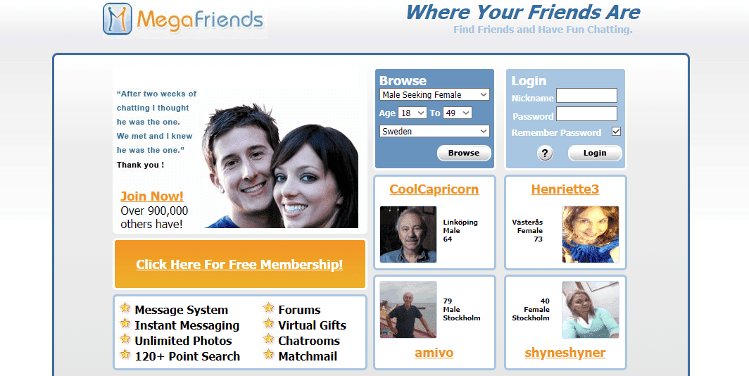 MegaFriends.com Review - Matchmaking Dating Site